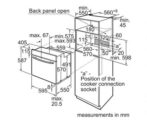 תנור אפיה Constructa CF234750 קונסטרוקטה - Constructa - תנורי אפיה
